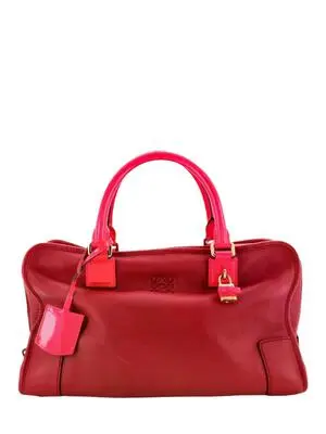 Loewe Amazona Nm Bag Leather Satchel - Red
