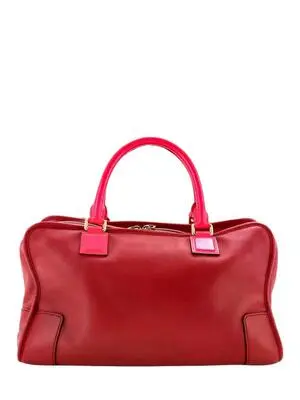 Loewe Amazona Nm Bag Leather Satchel - Red