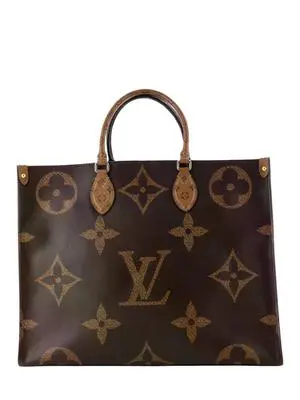 LOUIS VUITTON Giant Monogram Onthego Gm Tote Bag - Brown