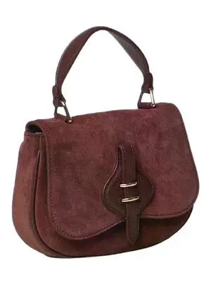 COCCINELLE Suede Leather Tote Bag - Brown