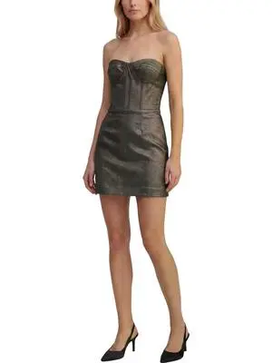 Just Cavalli Strapless Corset Mini Dress - Black