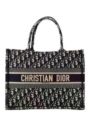 Dior Book Oblique Canvas Medium Tote Bag - Blue