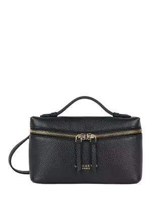 LANCASTER Grained Leather Tote Bag - Black