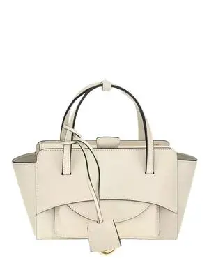HIDESINS Small Flap Logo-detail Handbag - Neutrals