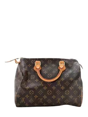 LOUIS VUITTON Speedy Monogram Canvas 30 Satchel - Brown