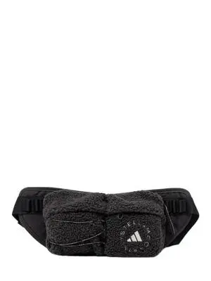 Adidas By Stella McCartney Fleece Texture Logo Print Belt Bag - Grey