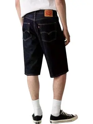 LEVI'S Logo Patch Denim Shorts - Blue