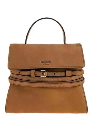 Moschino Buckle-strap Tote Bag - Brown