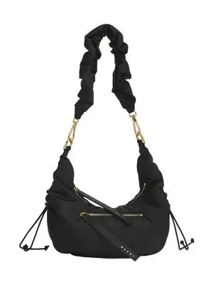 Marni Marni Smocked Drawstring Shoulder Bag Black