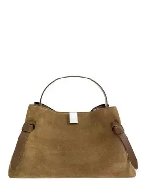 Yuzefi Yuzefi Gyoza Suede Tote Bag Brown
