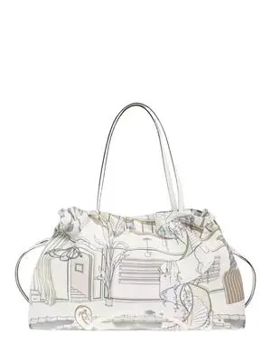 Tory Burch Large Ella Drawstring Tote Bag - Neutrals