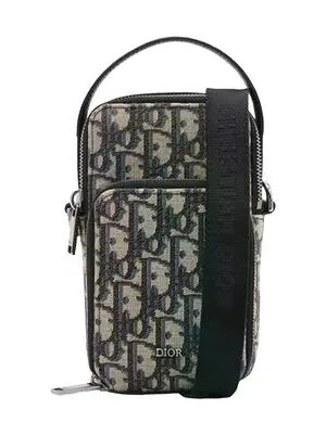 Dior Micro Oblique Canvas Rider Pouch Satchel - Blue