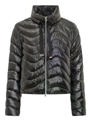 Herno Chevron-quilted Puffer Jacket - Black