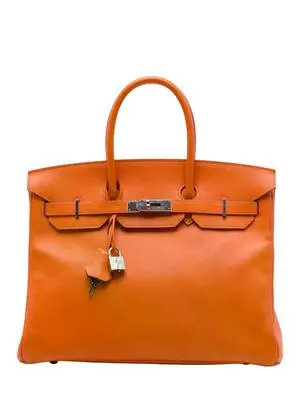 Hermès Epsom Birkin Retourne 35 Handbag - Orange