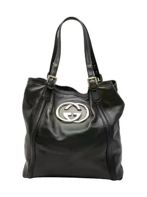 Gucci Calfskin Britt Tote Bag - Black