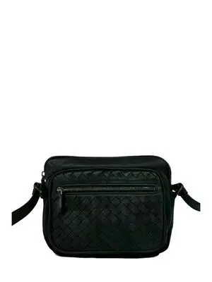 Bottega Veneta Bottega Veneta Nappa Intrecciato Crossbody Bag Black