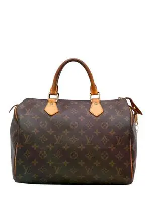 LOUIS VUITTON Monogram Speedy 30 Boston Bag - Brown