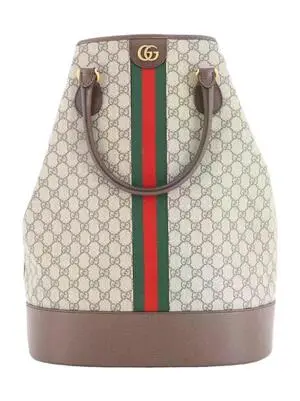 Gucci Ophidia Duffle Gg Coated Canvas Tote Bag - Brown