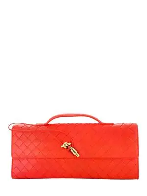 Bottega Veneta Bottega Veneta Andiamo Top Handle Clutch Bag Orange