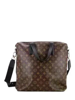 LOUIS VUITTON Monogram Canvas Macassar Kitan Tote Bag - Brown