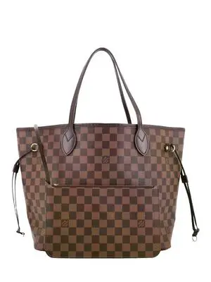 LOUIS VUITTON Damier Neverfull Mm Tote Bag - Brown