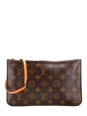 LOUIS VUITTON Monogram Canvas Large Pouch - Brown