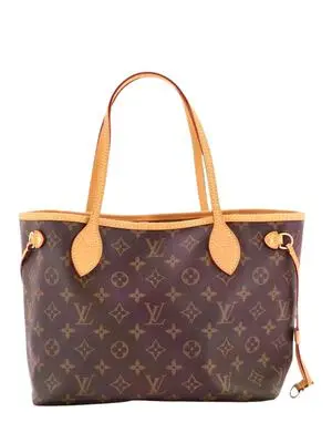 LOUIS VUITTON Neverfull Nm Monogram Canvas Pm Tote Bag - Brown