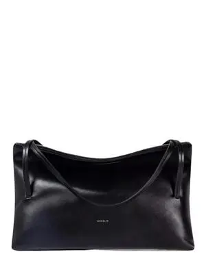 WANDLER Jo Calf Leather Tote Bag - Black