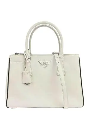 Prada Prada Galleria Saffiano Leather Tote Bag Neutrals