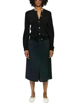 6397 Wrap-detail Knee-length Shorts - Black