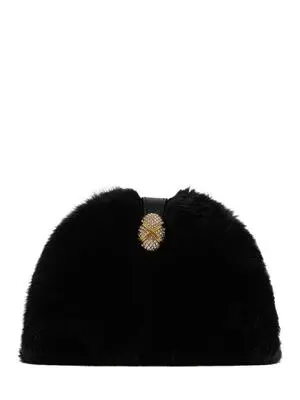 GIUSEPPE ZANOTTI Ophelia Furry Bag - Black