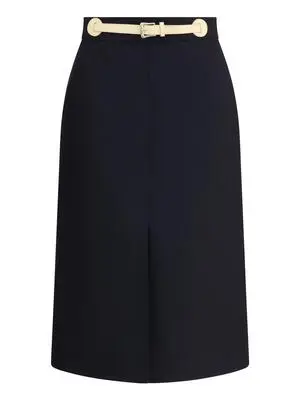 Valentino Garavani Belted Midi Skirt - Black