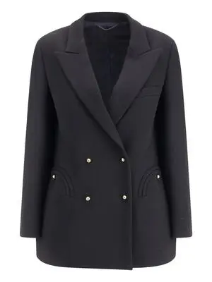 BLAZÉ MILANO Resolute Virgin Wool Blazer - Black