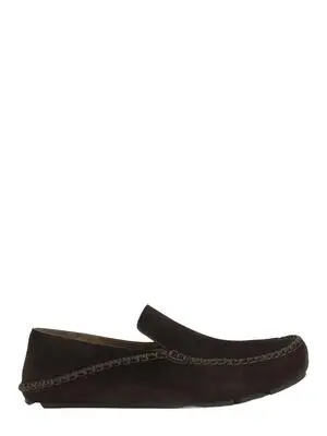 Loewe Loewe Suede Calfskin Rambla Loafers Brown
