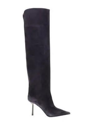 LE SILLA Bella Over-the-knee Suede Boots - Blue