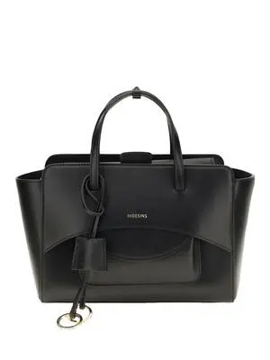 HIDESINS Flap Medium Handbag - Black