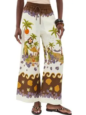 ALEMAIS Island Cove Linen Pants - Cream