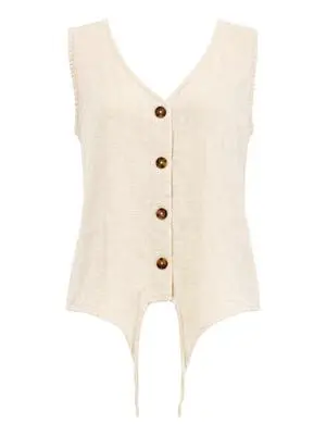 CHIARELLA Neutrals Pamy Blouse- Beige
