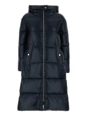 Herno Navy Nylon Down Jacket - Multicolor