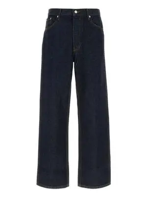 Dries Van Noten Wide Leg Denim Jeans - Blue
