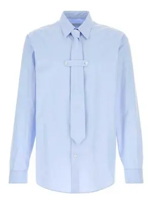 Dries Van Noten Dries Van Noten Men Light Blue Cilian Poplin Shirt Blue