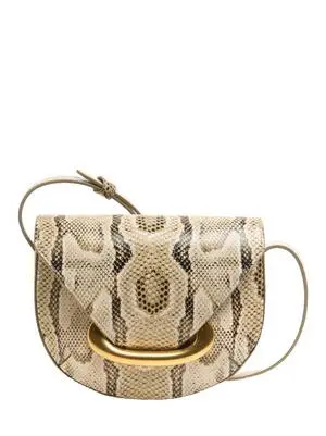 WANDLER Small Veneto Snakeskin Leather Crossbody Bag - Island Python