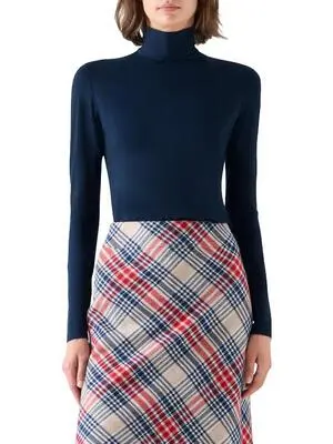 Akris Jersey Turtleneck - Navy