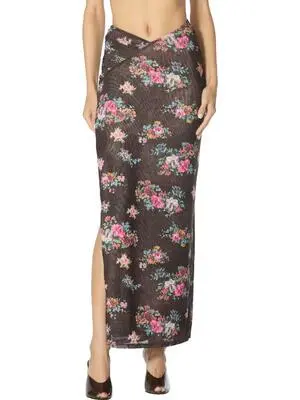 AFRM Laconia Maxi Skirt - Java Snake Floral