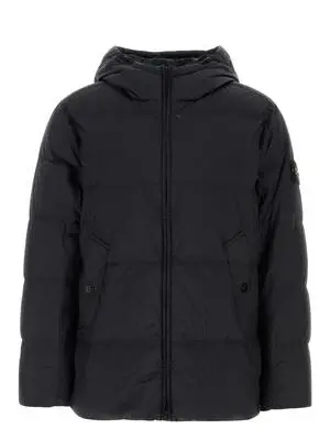 Stone Island Padded Down Jacket - Black