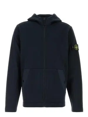 Stone Island Navy Cotton Sweatshirt - Blue
