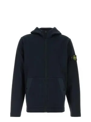 STONE ISLAND Stone Island Cotton Zip-Up Hoodie