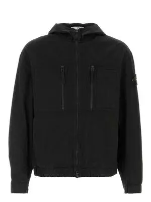 Stone Island Cotton Bomber Jacket - Black