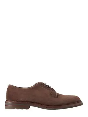 Brunello Cucinelli Suede Derby Shoes - Brown