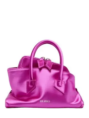 Attico La Passeggiata Mini Satin Top-handle Bag - Pink